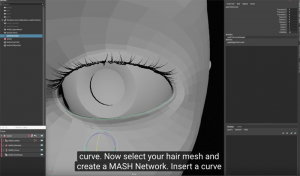 MAYAのMASHを使ってまつ毛を配置するチュートリアル動画です。 • 3DCG最新情報サイト MODELING HAPPY