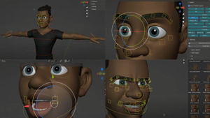 Snow – Free Blender rig ブレンダースタジオで作成されたキャラクターリグモデルを無料ダウンロードする事が出来ます ...