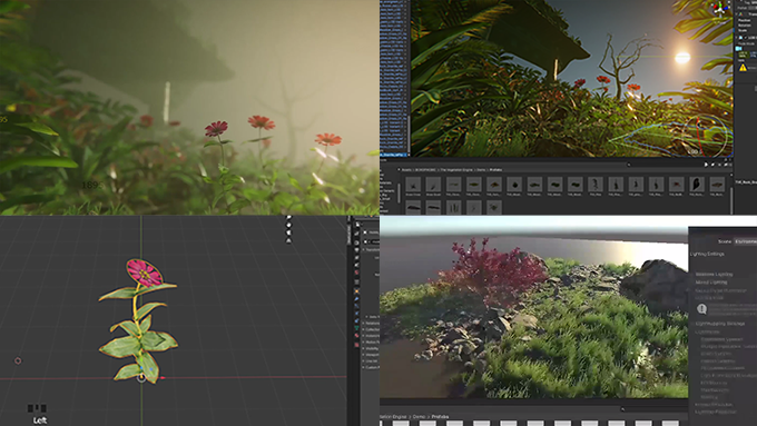 Realistic Foliage Creating for Game ブレンダー、フォトショップ、Unityを使いフォトリアルな背景シーンを ...