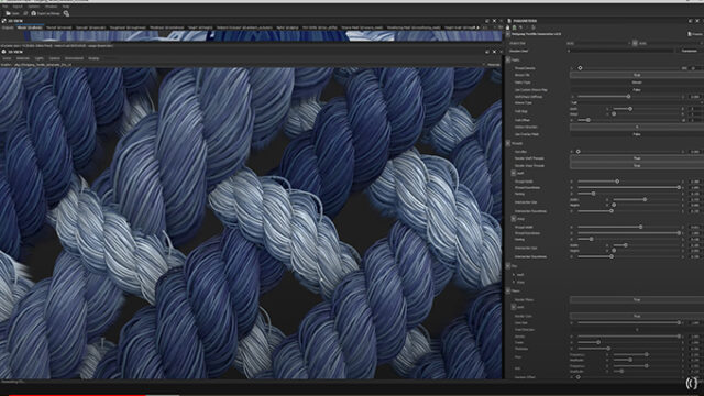 Textile Generator v2 専門知識が無くても様々な布地のテクスチャをプロシージャルに作成出来る買い切りの.SBSARファイル ...