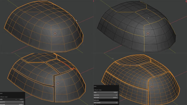 Panel Cutter Blenderで選択したエッジ部分を境に溝を作成して簡単にパネルを作成出来るアドオン • 3DCG最新情報サイト MODELING HAPPY