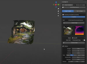 Autodepth Ai 1枚の画像から奥行きのある深度マップを作成してモデルの奥行きを調整出来るBlender用アドオン • 3DCG最新 ...