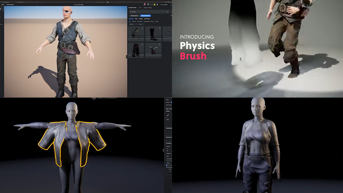 METATAILOR FBXのキャラクターモデルを読み込み1000種類以上の用意されている洋服、靴、衣装を1クリックで体にフィット出来るソフト ...