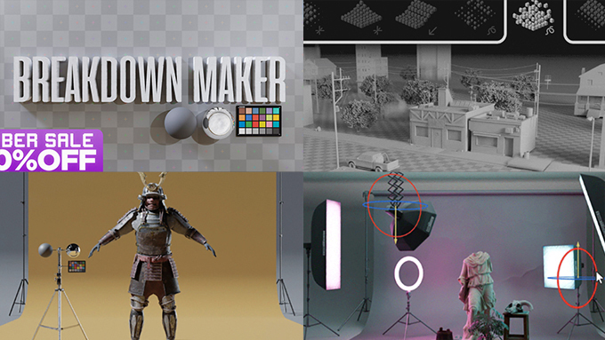 Breakdown Maker ブレイキングダウン用に建物などが次々配置されるアニメーションを作成したり、キャラクター用に360度の ...