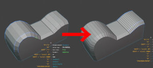 Resample Mesh エッジを後から綺麗な曲線で等間隔に増やしたり、減らしたり等間隔に調整出来るBlender用アドオン • 3DCG ...